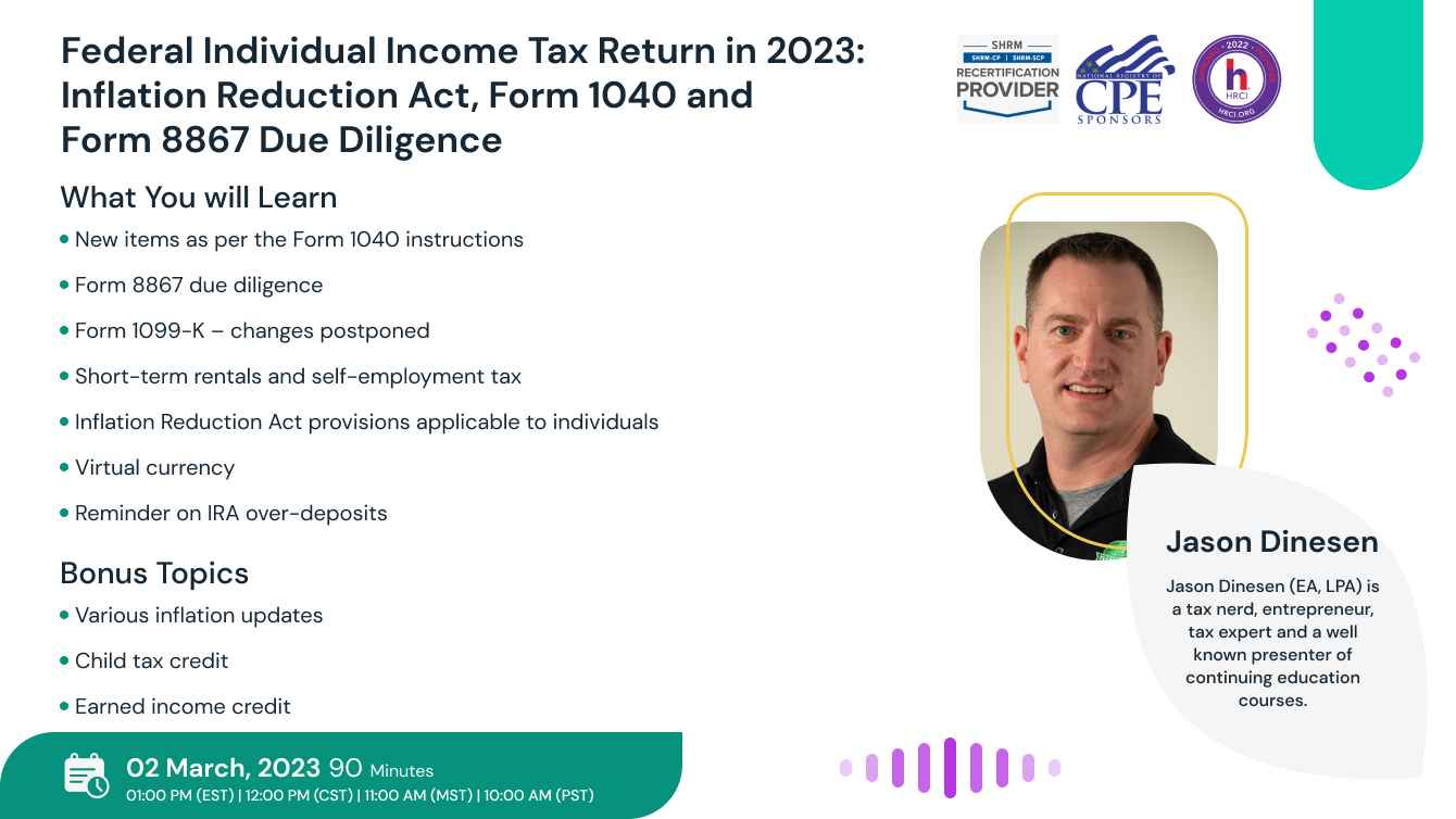 Federal Individual Income Tax Return In 2023 Inflation Reduction Act